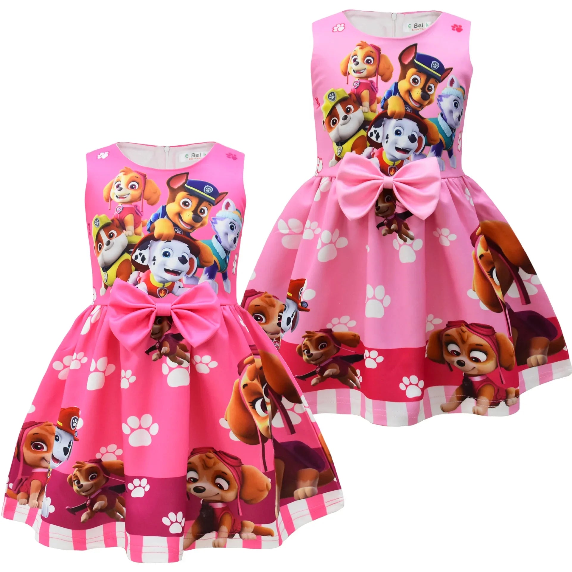 Design fete rochie de vară Paw Patrol - mai multe variante